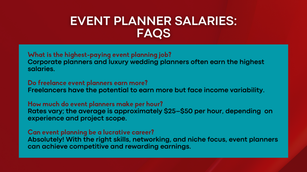 What is the Average Salary of an Event Planner? - Bright Ideas Event Agency